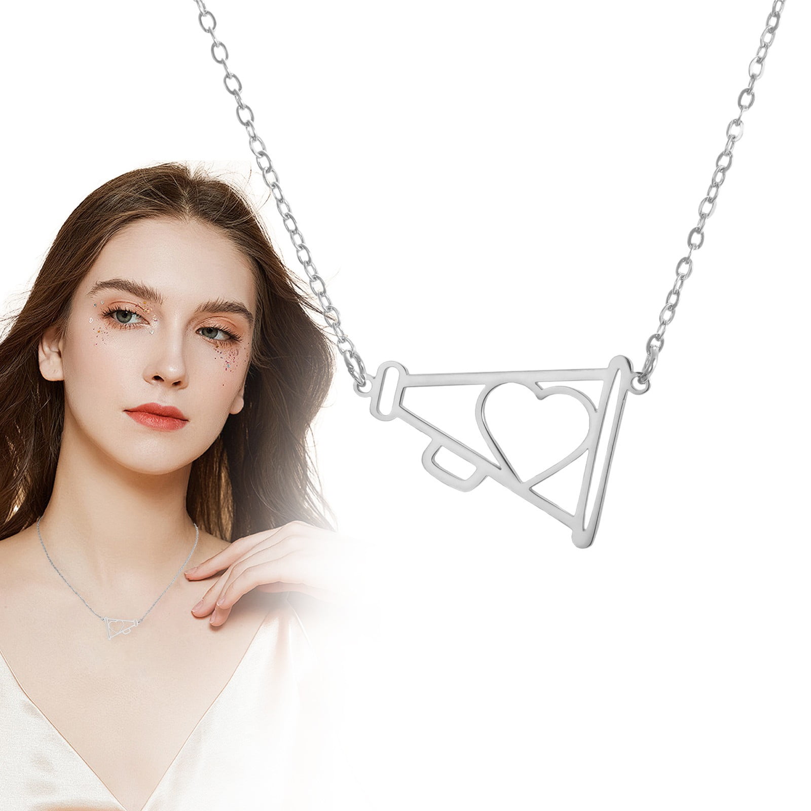 KPLFUBK Cheer Necklace Cheerleading Necklace For Women Mom Cheer ...