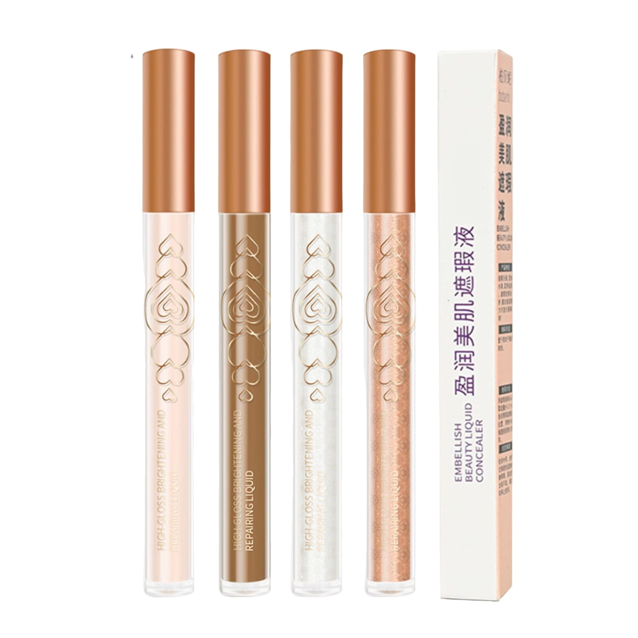 KPLFUBK Eyeshadow Light Concealer Highlighter Shade Liquid Concealer ...