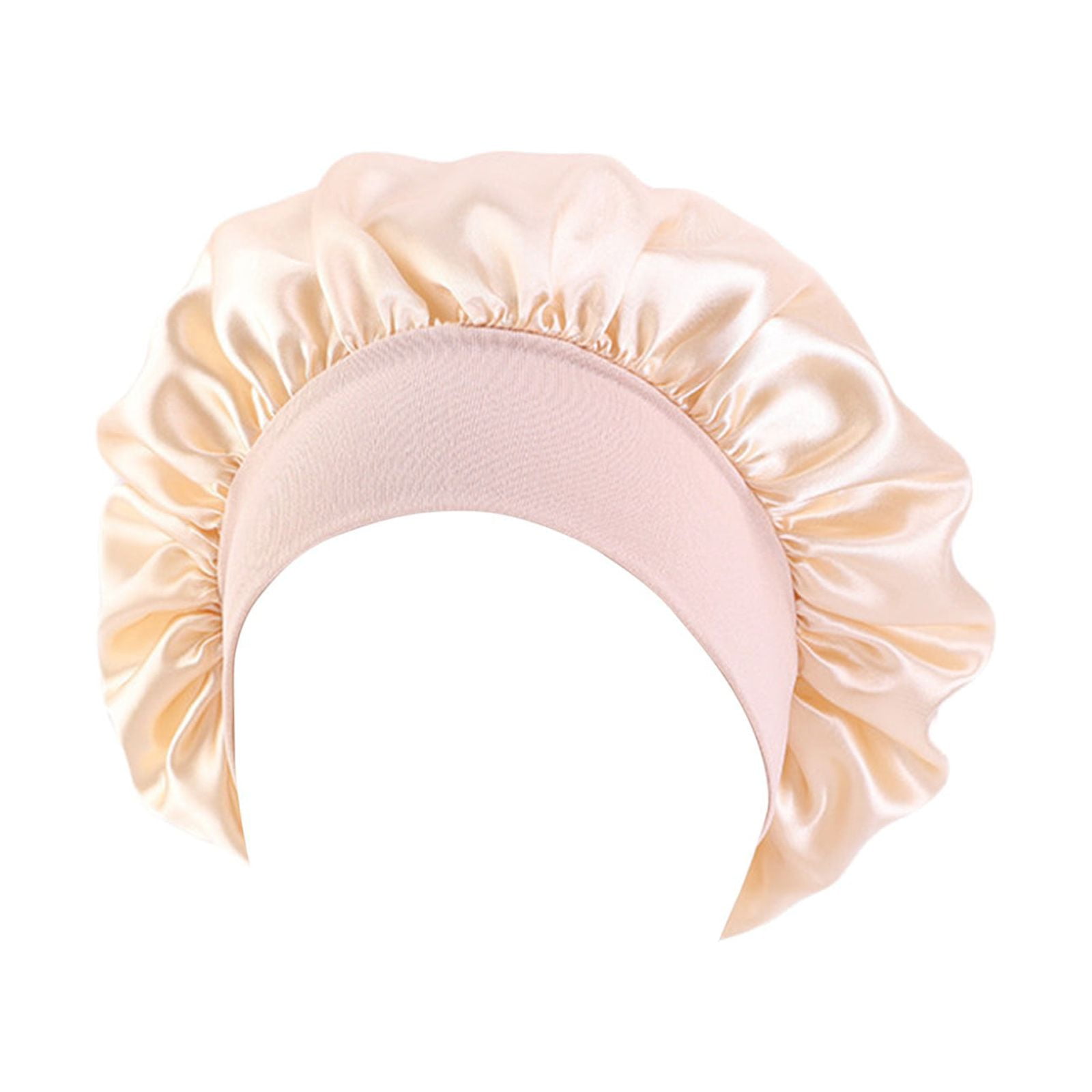 KPLFUBK Fashion Women Beading Braid Hat Muslim Ruffle Cancer Wrap Cap ...