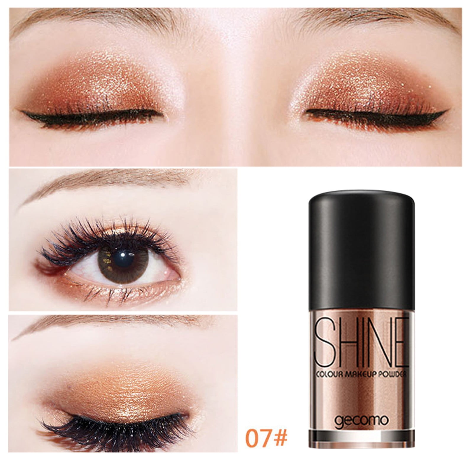 KPLFUBK Glitter Eyeshadow Multifunctional Monochrome Eye Shadow Glitter ...