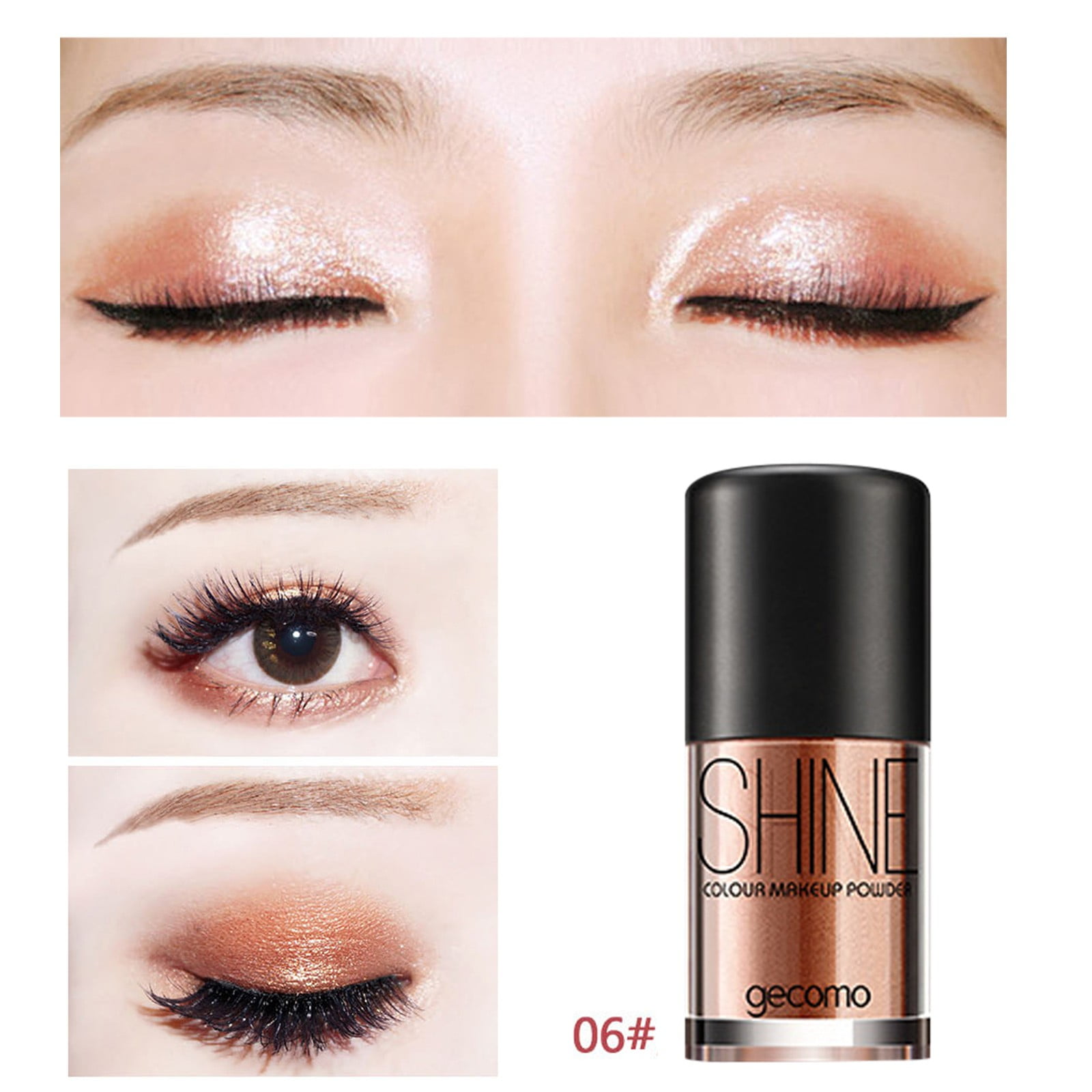 KPLFUBK Glitter Eyeshadow Multifunctional Monochrome Eye Shadow Glitter ...