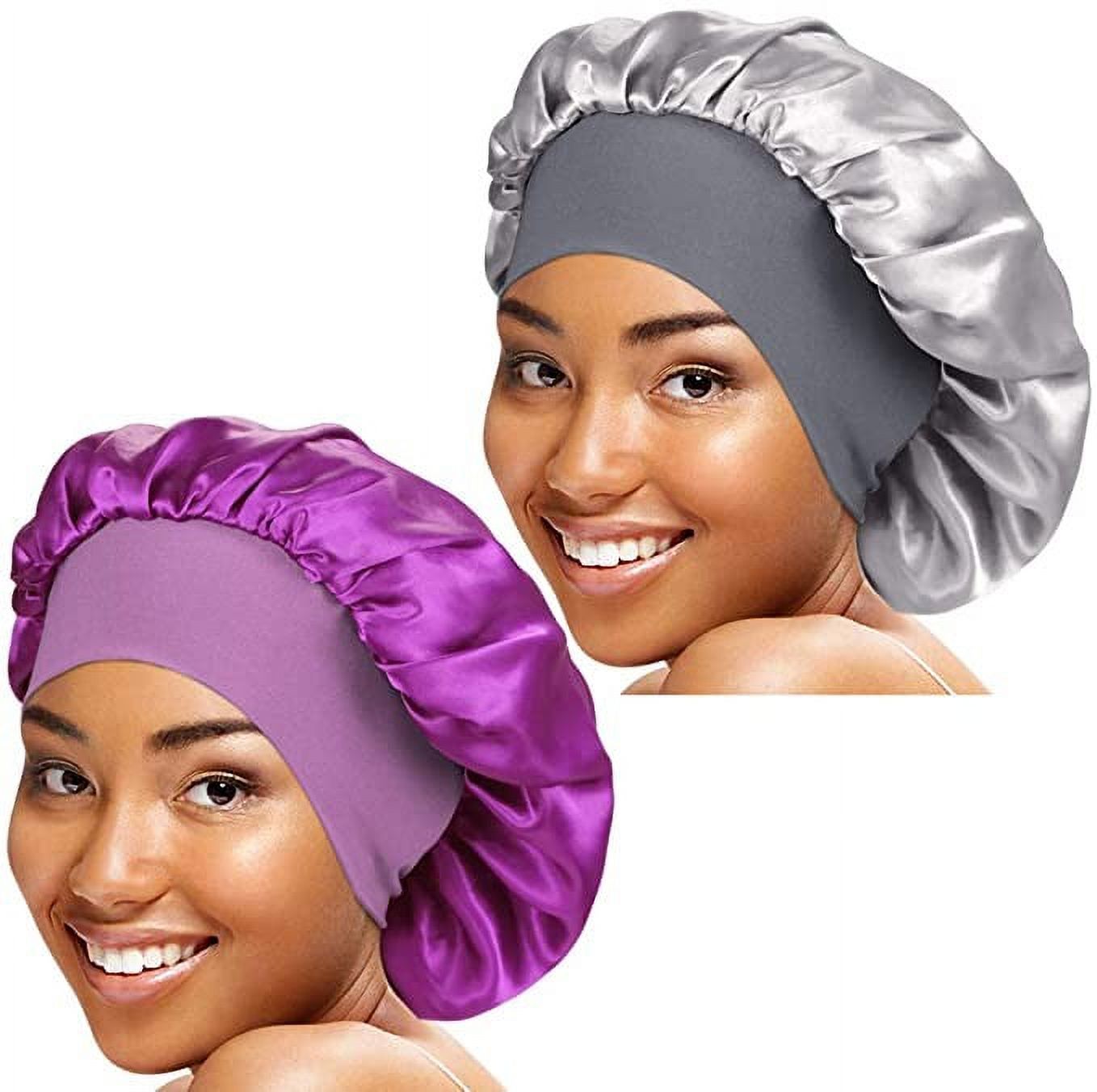 Sunisery Silk Long Bonnet with Soft Elastic Band Satin Sleep Cap for ...