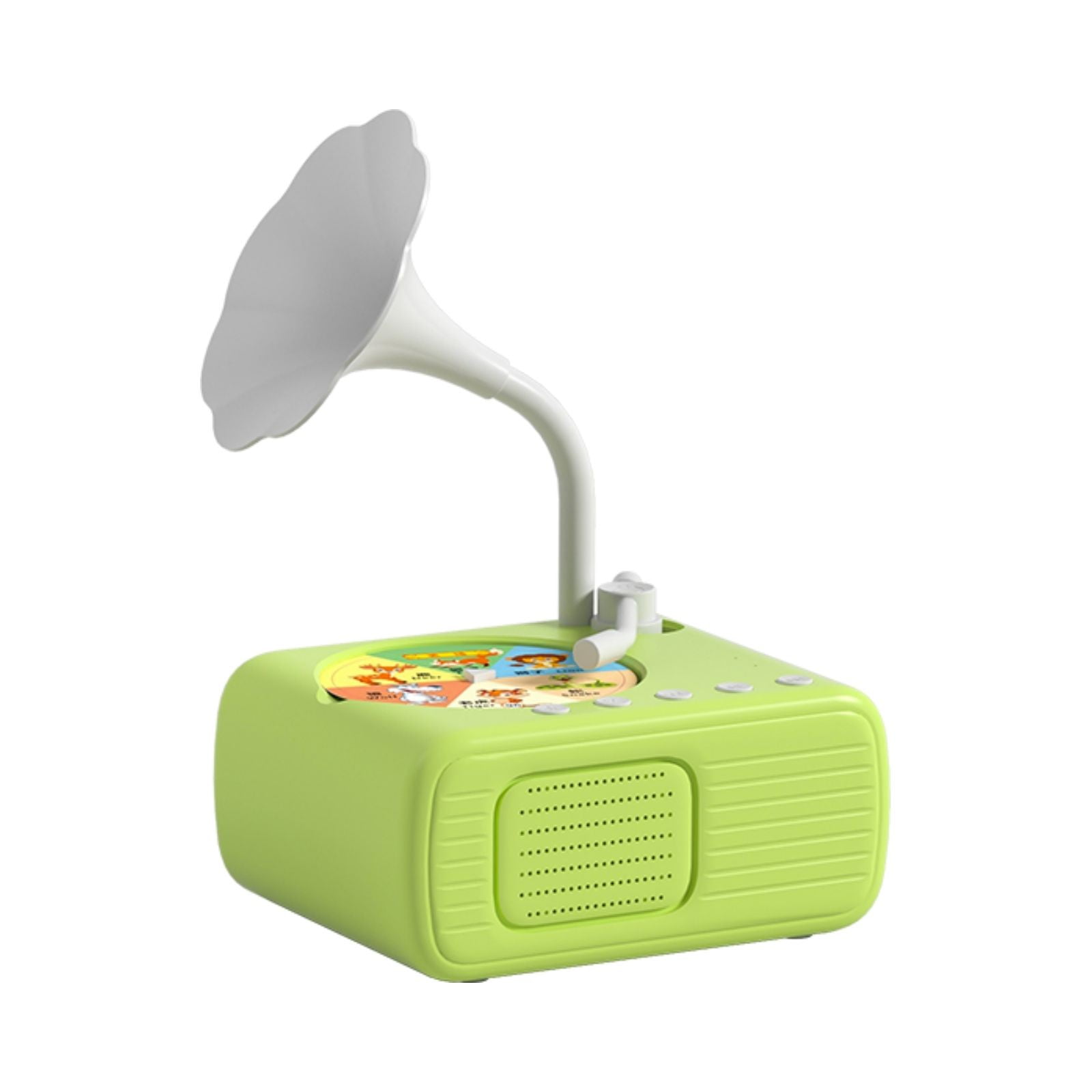 KPLFUBK Kids Gramophone With 96 Cards Children's Phonograph Story Music ...