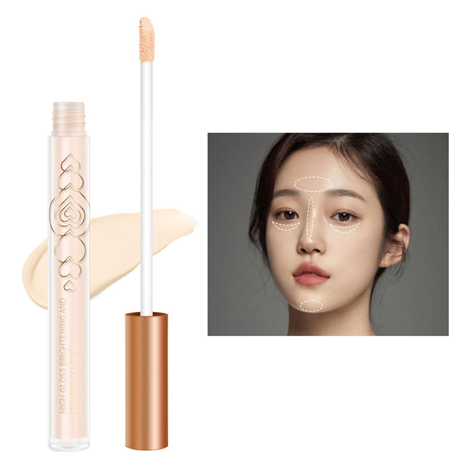 KPLFUBK Light Concealer Highlighter Shade Brightening Liquid Micro ...