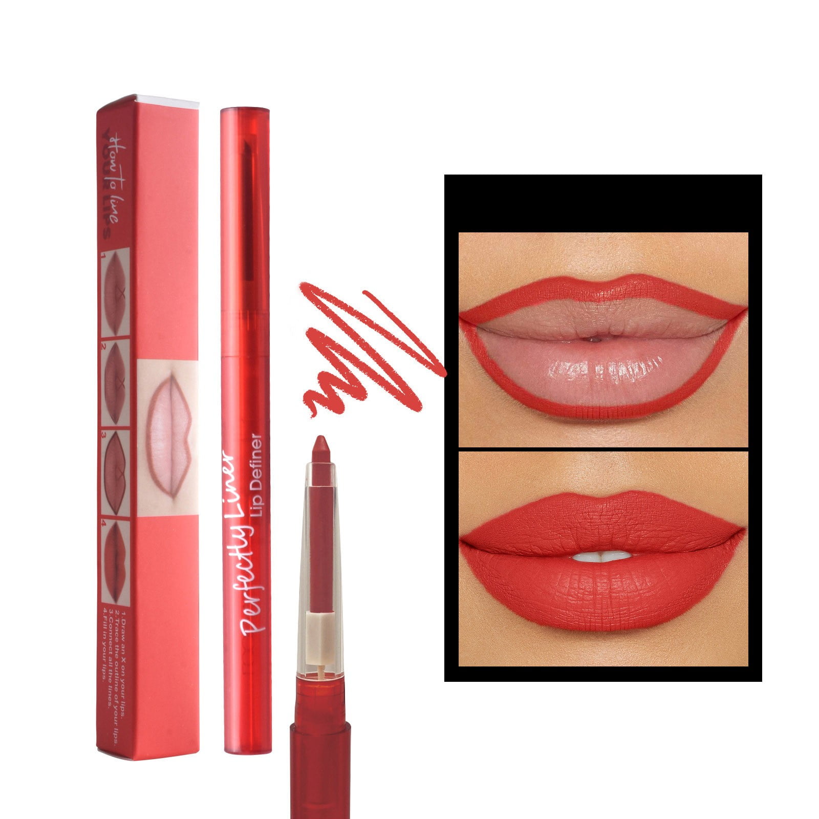 KPLFUBK Lip Pencils Long Lasting Easy To Color Lip Liner Lip Makeup ...