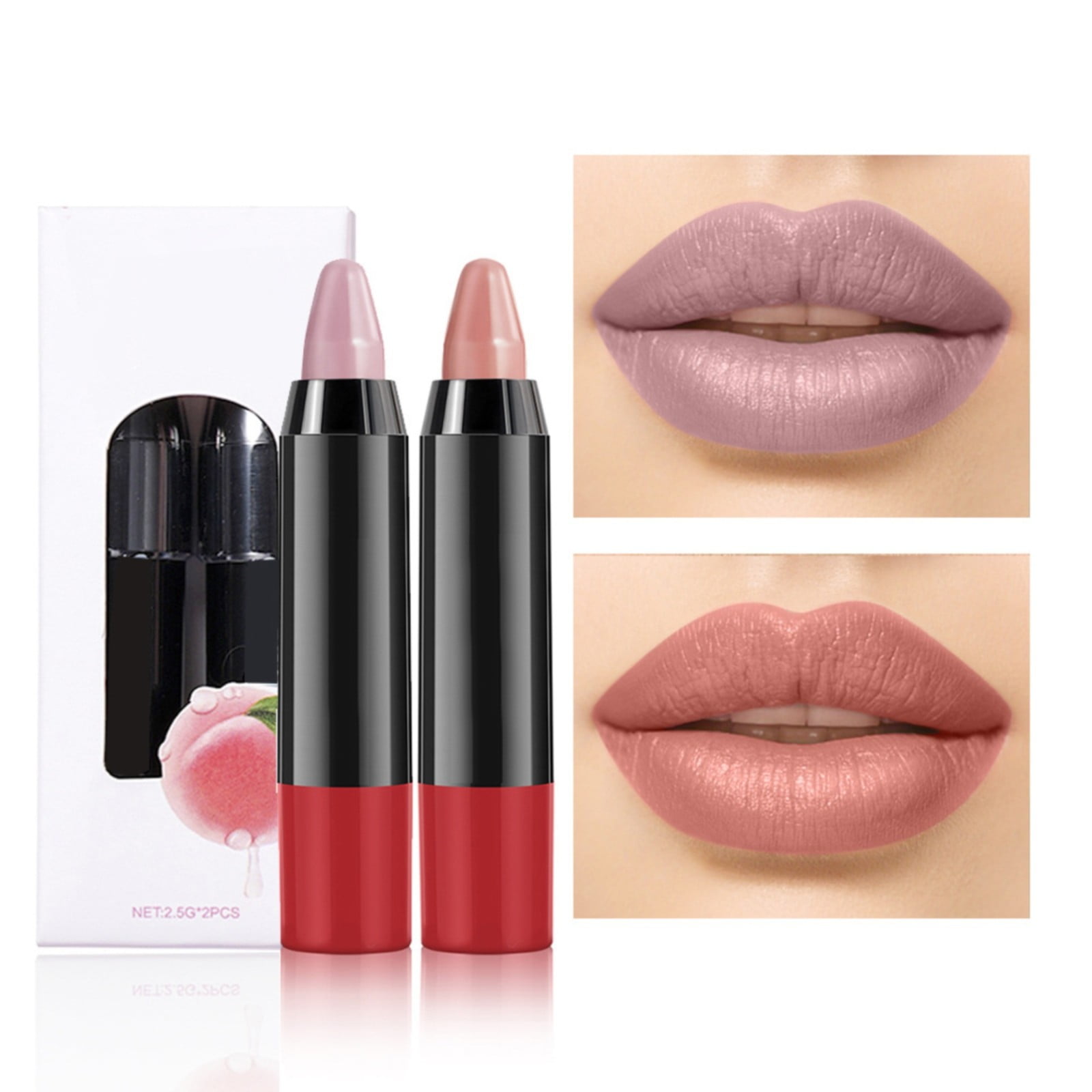 KPLFUBK Lip Pencils Long Lasting Velvet Lipstick Pen Two Set Long ...