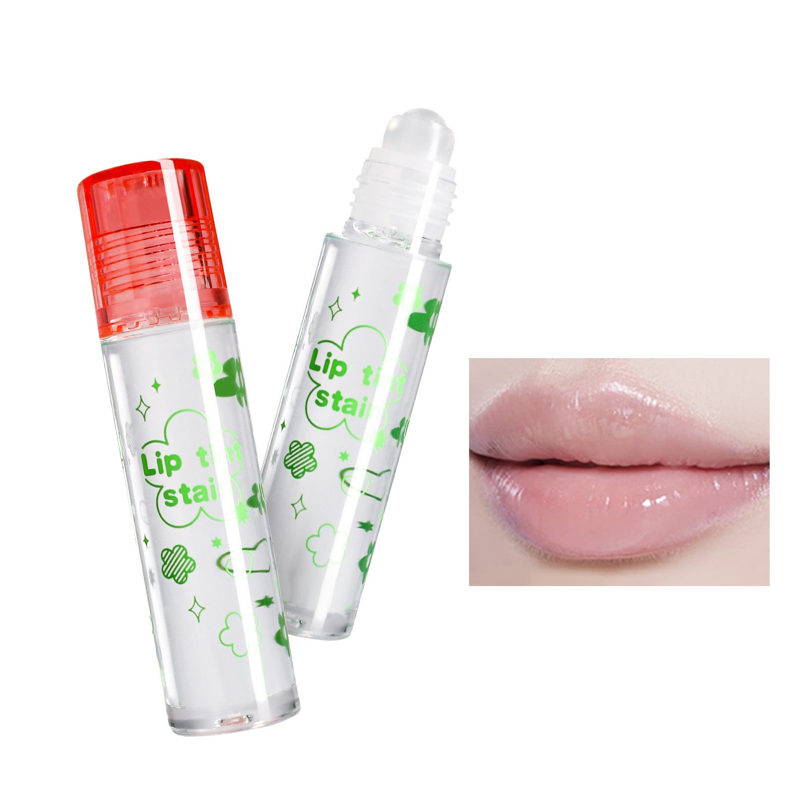KPLFUBK Lip Tint Roller Moisturizing Lipstick Water Does Not Fade And ...