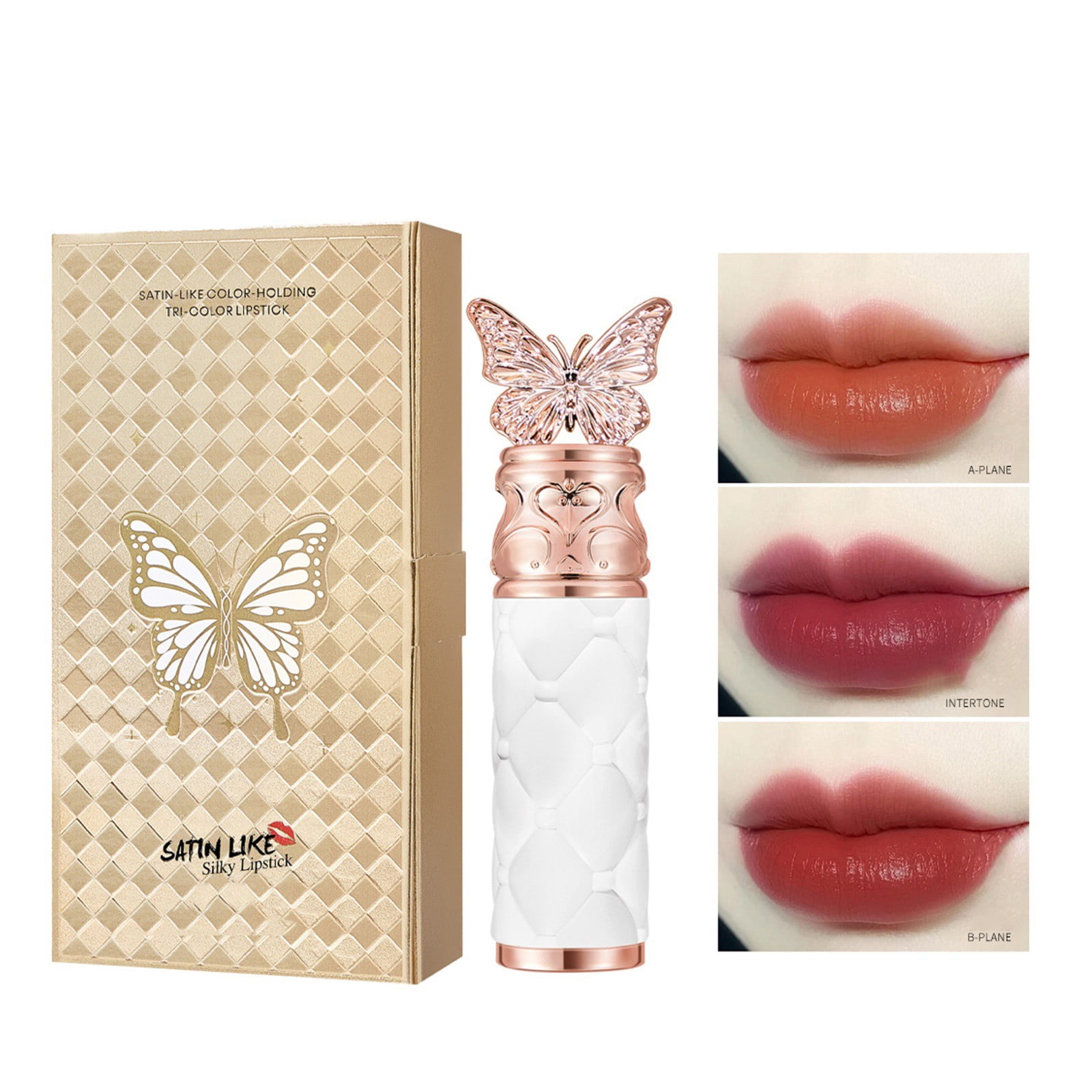 KPLFUBK Lipstick Set Three Color Lipstick Moisturizing And Moisturizing ...