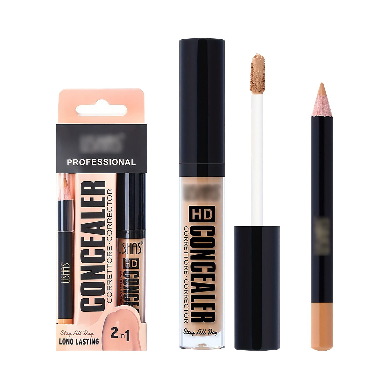 KPLFUBK Liquid Foundation Full Coverage Concealer And Concealer Box ...