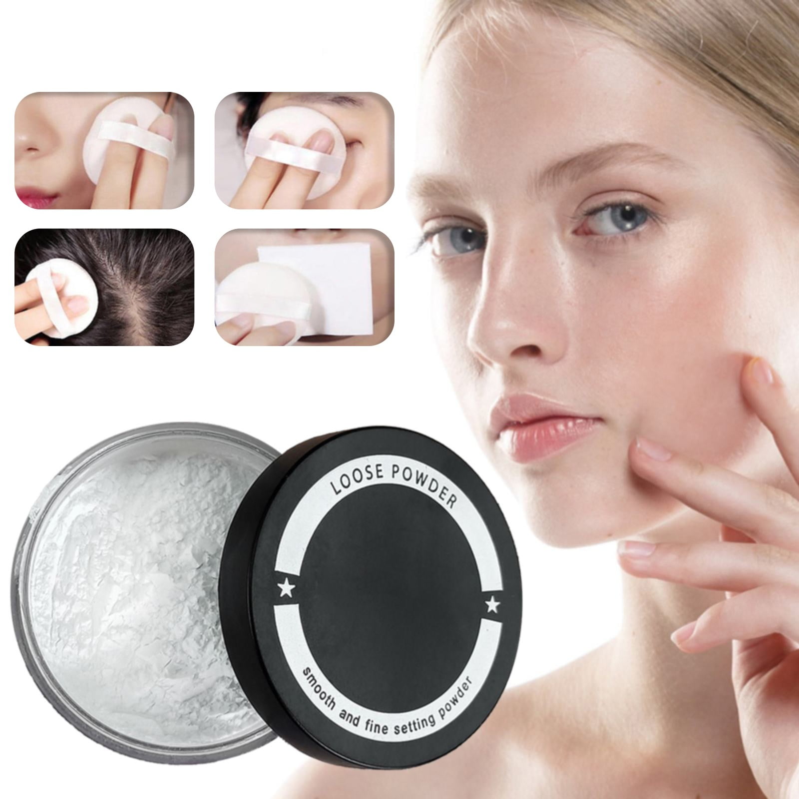 KPLFUBK Loose Powder Oil Control Makeup Setting Long Lasting Non Stick ...