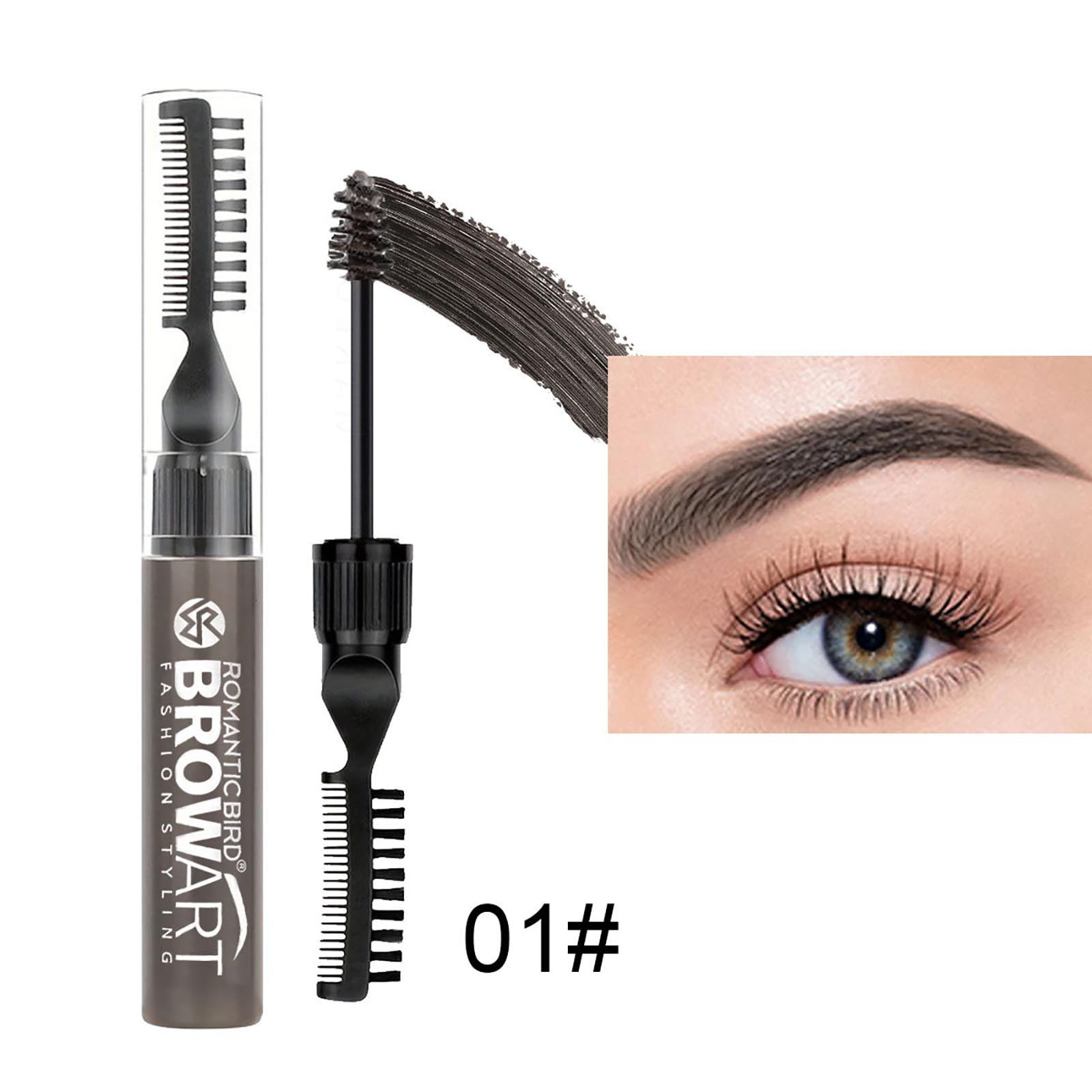 KPLFUBK Natural Eyebrow Dye Double Headed Eyebrow Comb Eyebrow Long ...