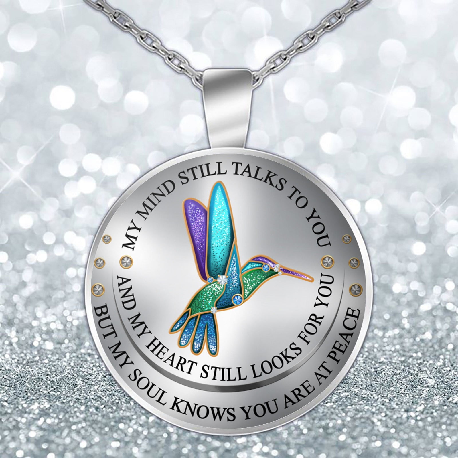 KPLFUBK Necklace for Women Hummingbird Necklace Lucky Pendant Necklace ...