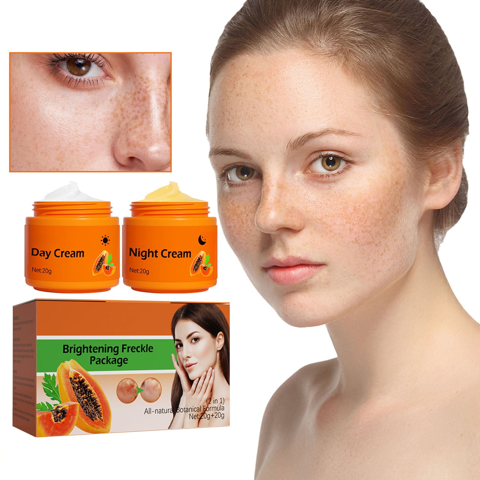 KPLFUBK Papaya Freckle Care Facial Freckles And Dark Brightens And ...
