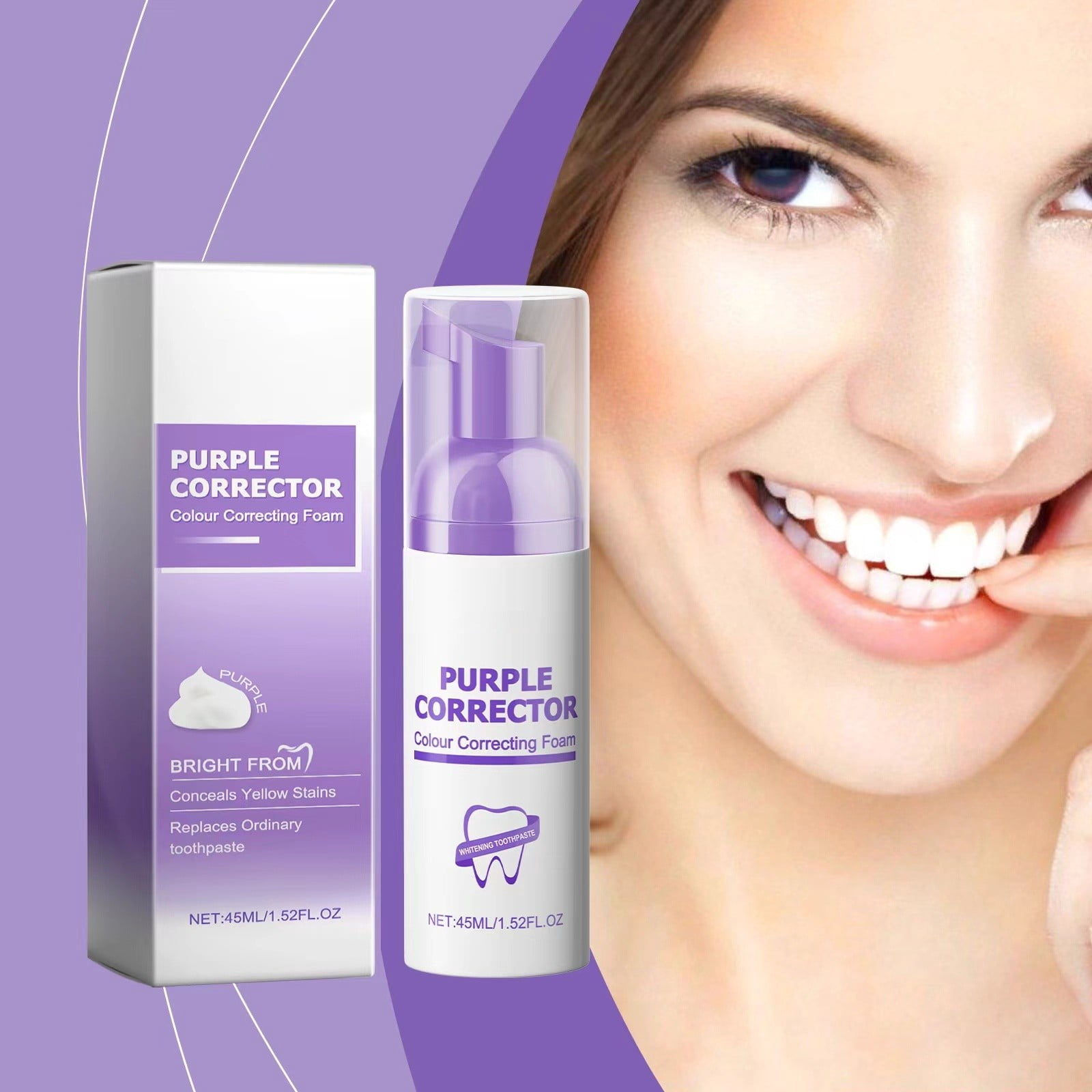 KPLFUBK Purple Toothpaste For Tooth Purple Toothpaste Purple Tooth Kit ...