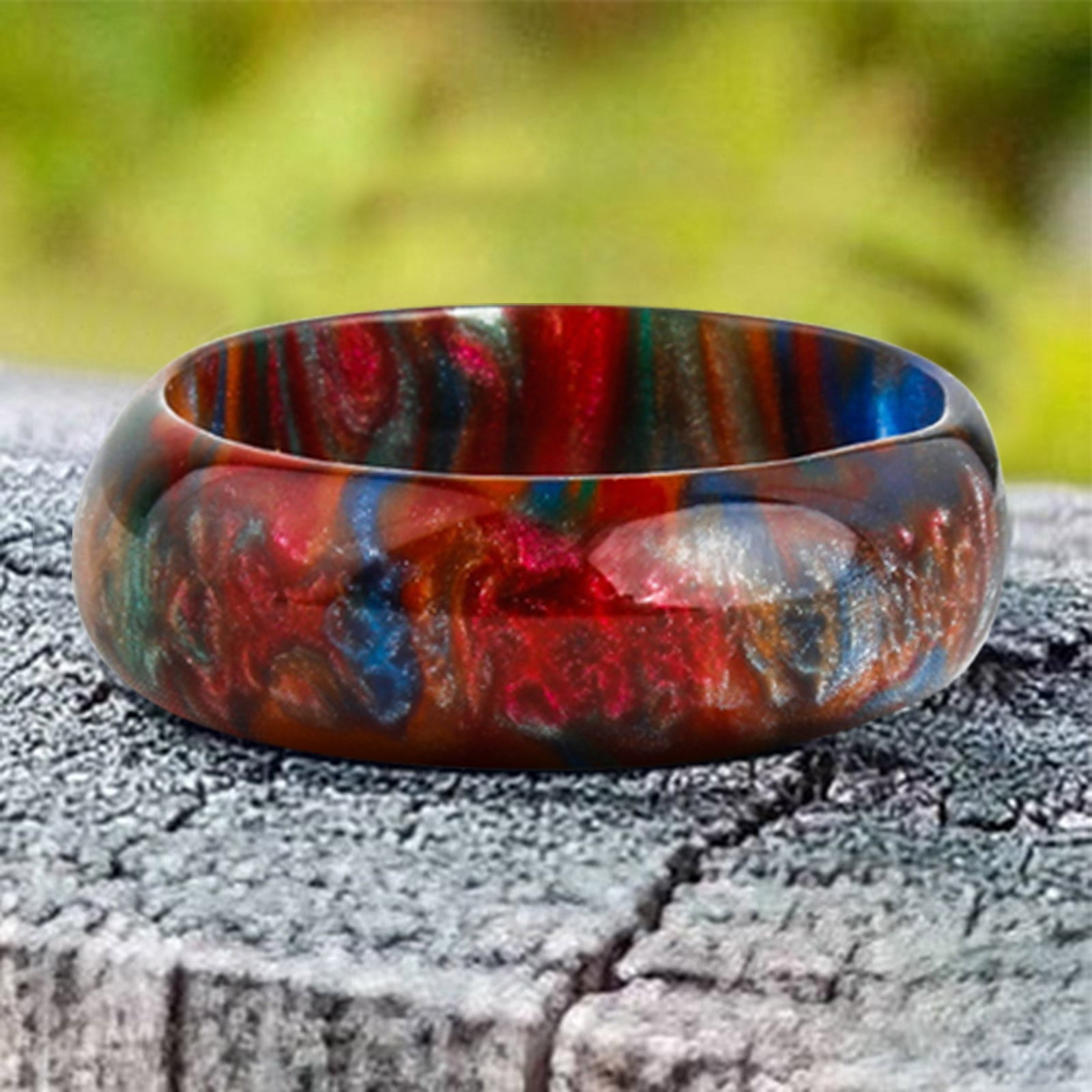 KPLFUBK Rings for Women Clearance Colorful Chunky Rings Bands Girl ...