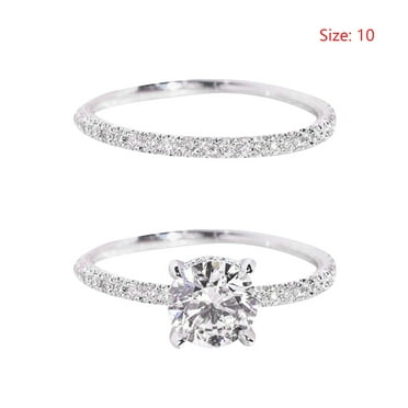 Rinfit Silicone Rings for Women & Men - Couple Sets Rubber Wedding Bands - Infinity & Diamond ...