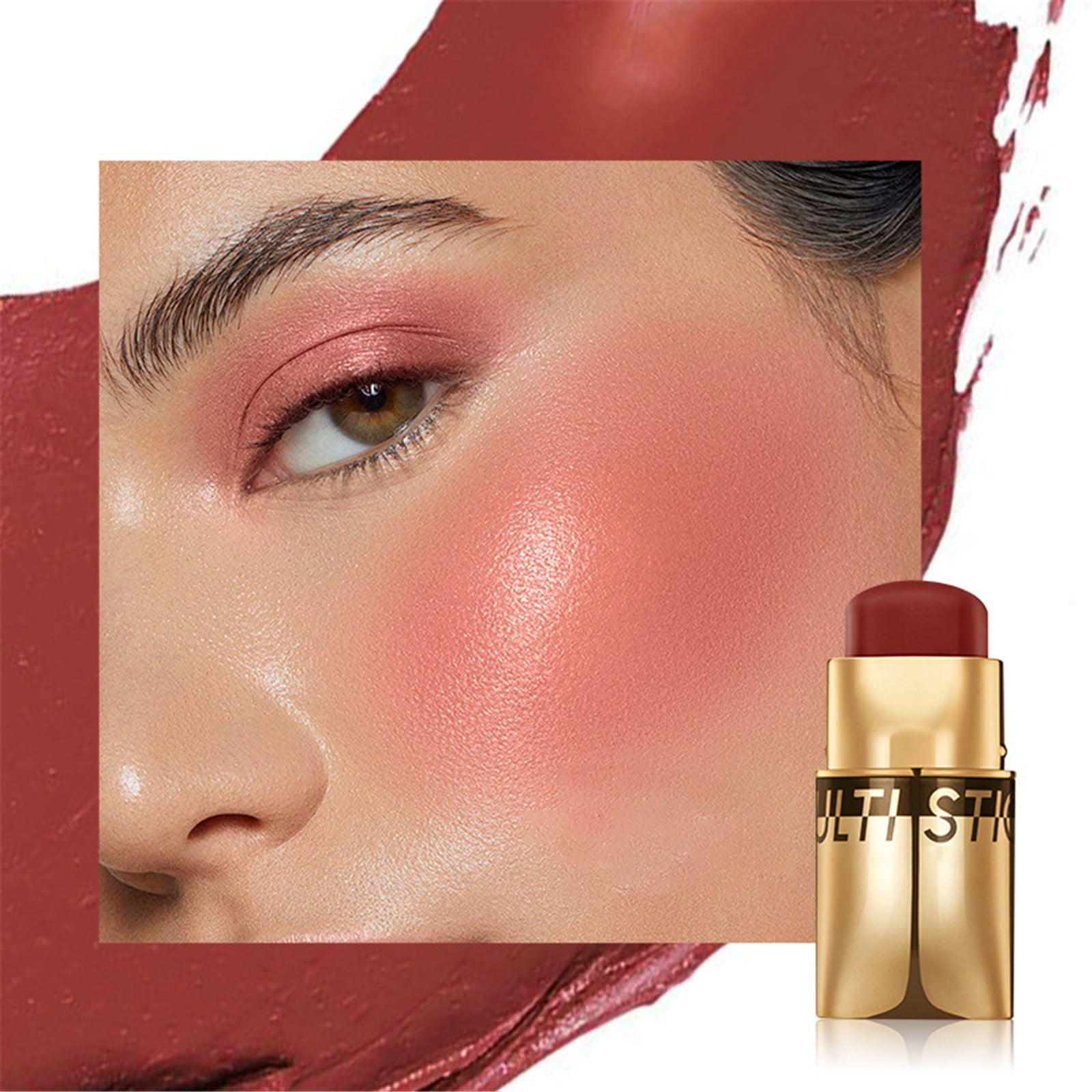 KPLFUBK Stick Pearlescent Eyeshadow Stick Rouge Lip And Cheek Lipstick ...