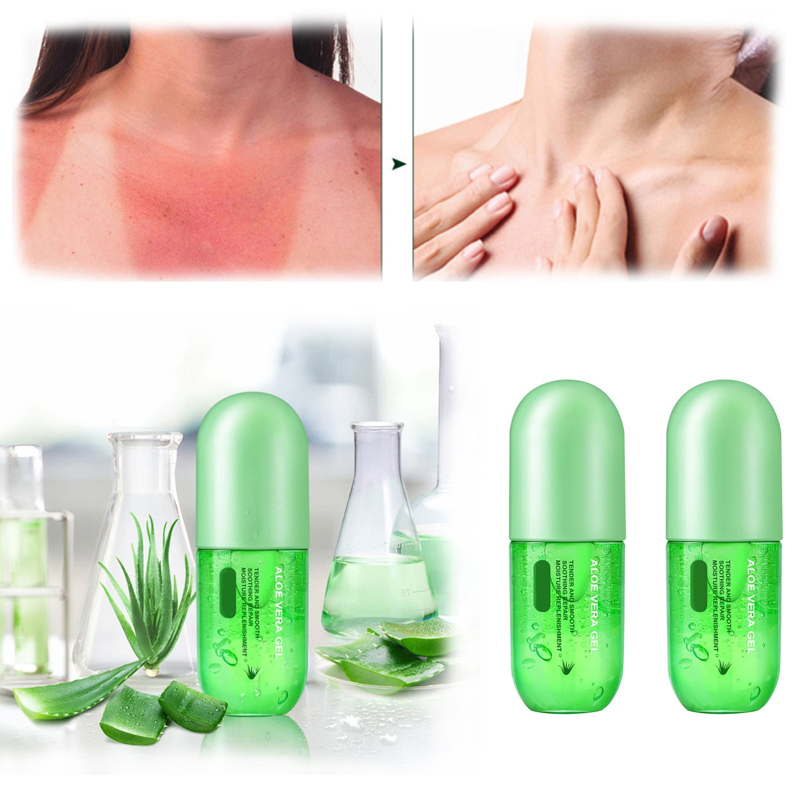 KPLFUBK Sun Gel Moisturizing Aloe Moisturizing After 50ml Lotion Gel ...
