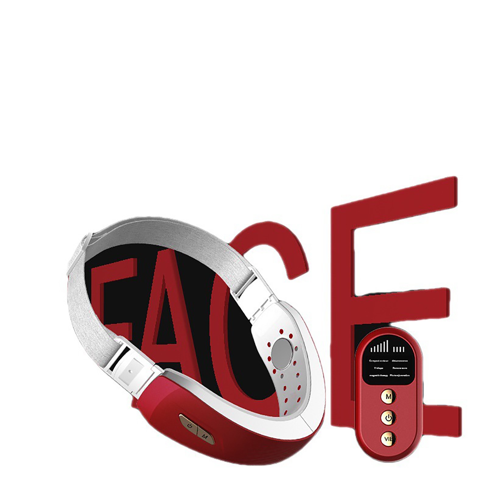 KPLFUBK V Shaping Massager Gua Sha 6 Modes Massager Red And Blue Light ...