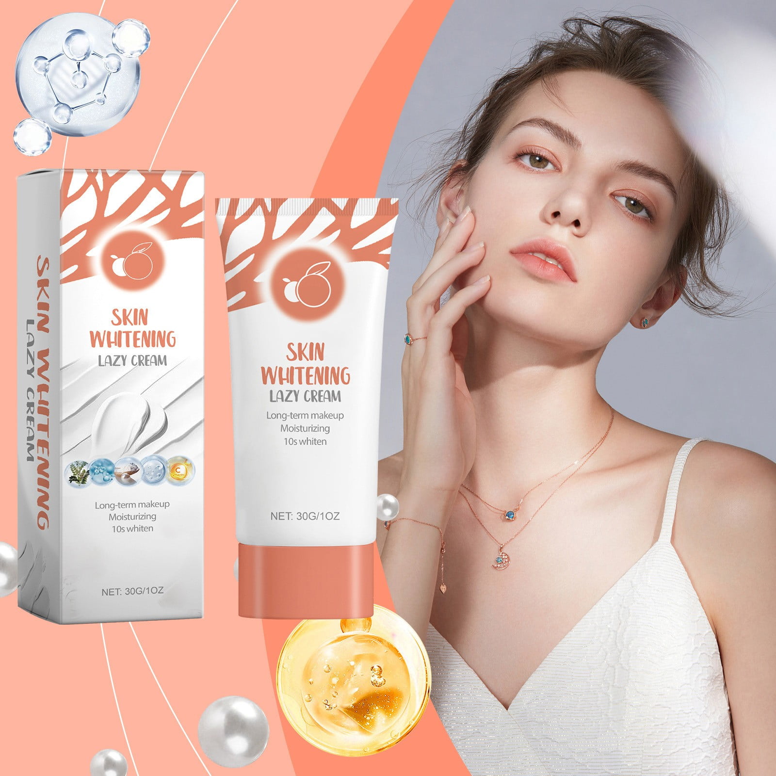 KPLFUBK Women Tone Up Face Oil Control Make Up Lazy Moisturizing ...