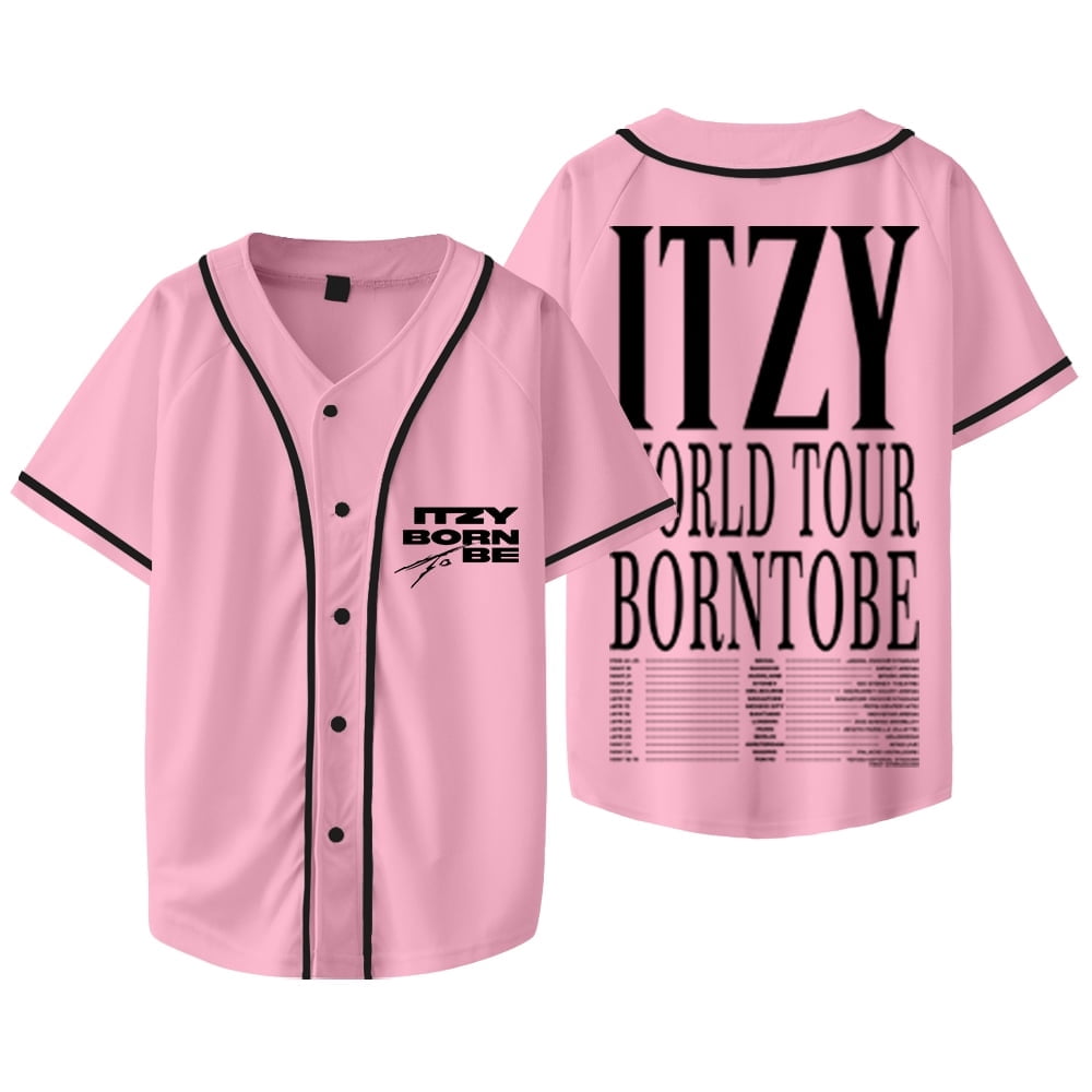 KPOP ITZY Born To Be Jersey Tour New Logo Baseball Jacket Women Men ...