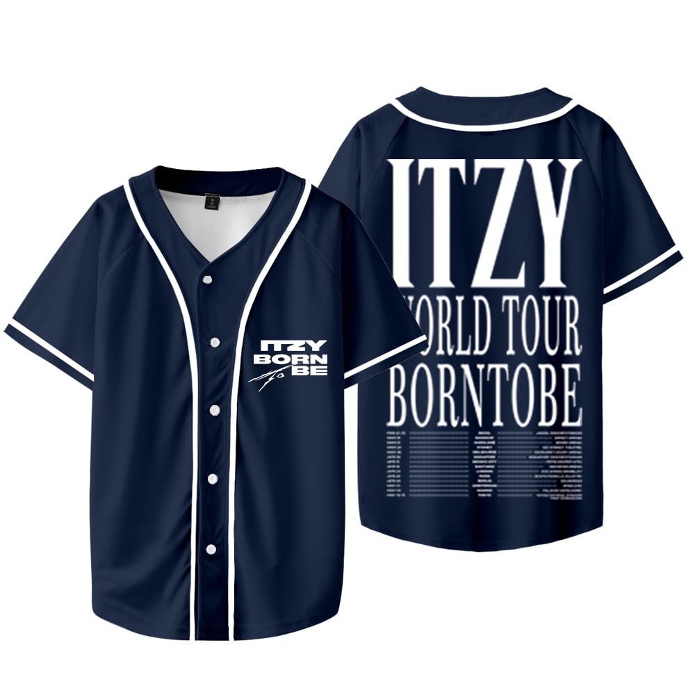 KPOP ITZY Born To Be Merch Jersey Tour New Logo Baseball Jacket Women ...