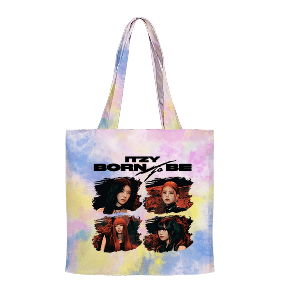KPOP ITZY Born To Be Tour Merch Shoulder Bags New Logo Tote Bag Women Men Fashion Casual ...
