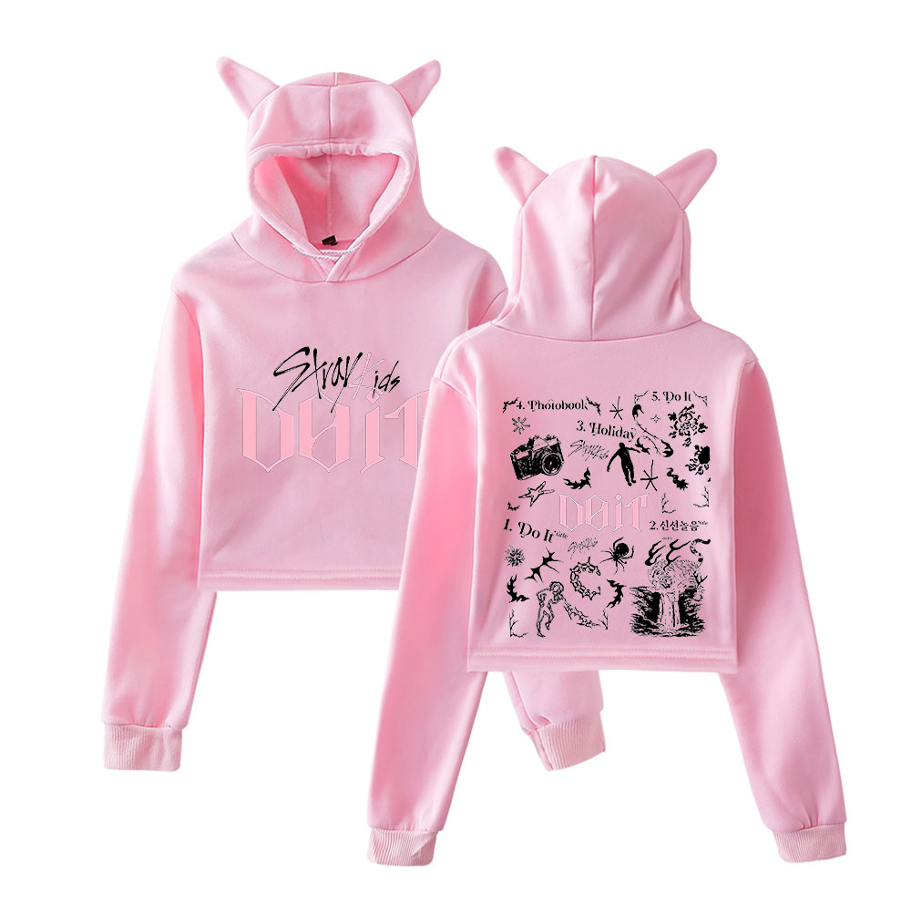 KPOP Stray Kids SKZ Do It Tracklist Print Cat Ear Hoodie – Women’s ...