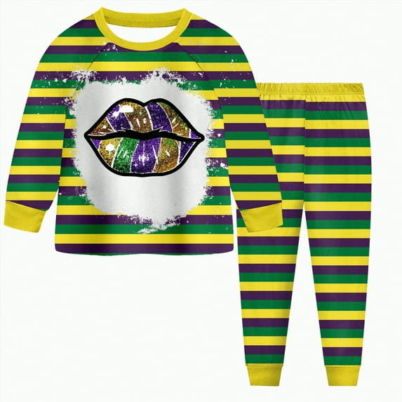 KPOPLK Baby Boy Fall Clothes Set Long Sleeve Carnival Print Sweatshirt ...