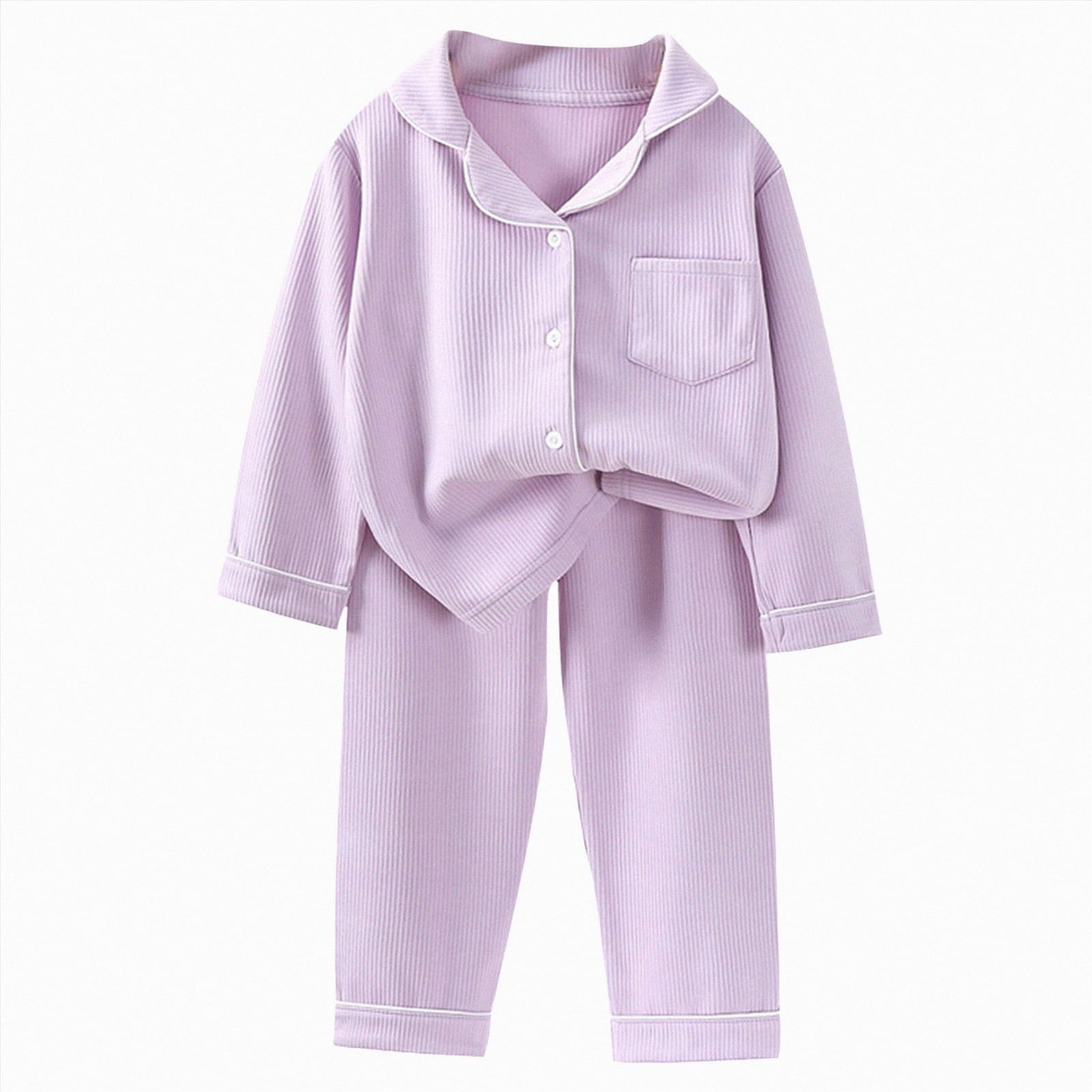 KPOPLK Toddler Kids Junior Soft Bamboo Pajamas Tie Dye Long Winter Pjs ...