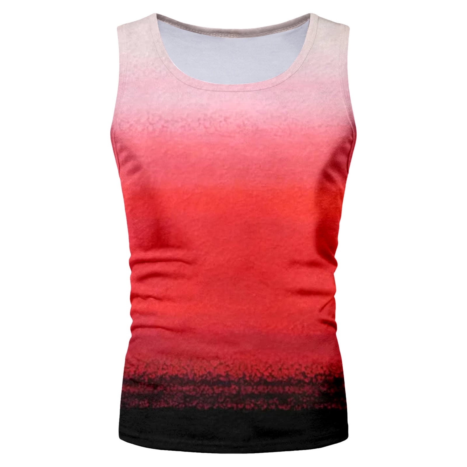 KPOPLK Men's Gym Workout Tank Tops Swim Beach Shirts Summer Sleeveless ...