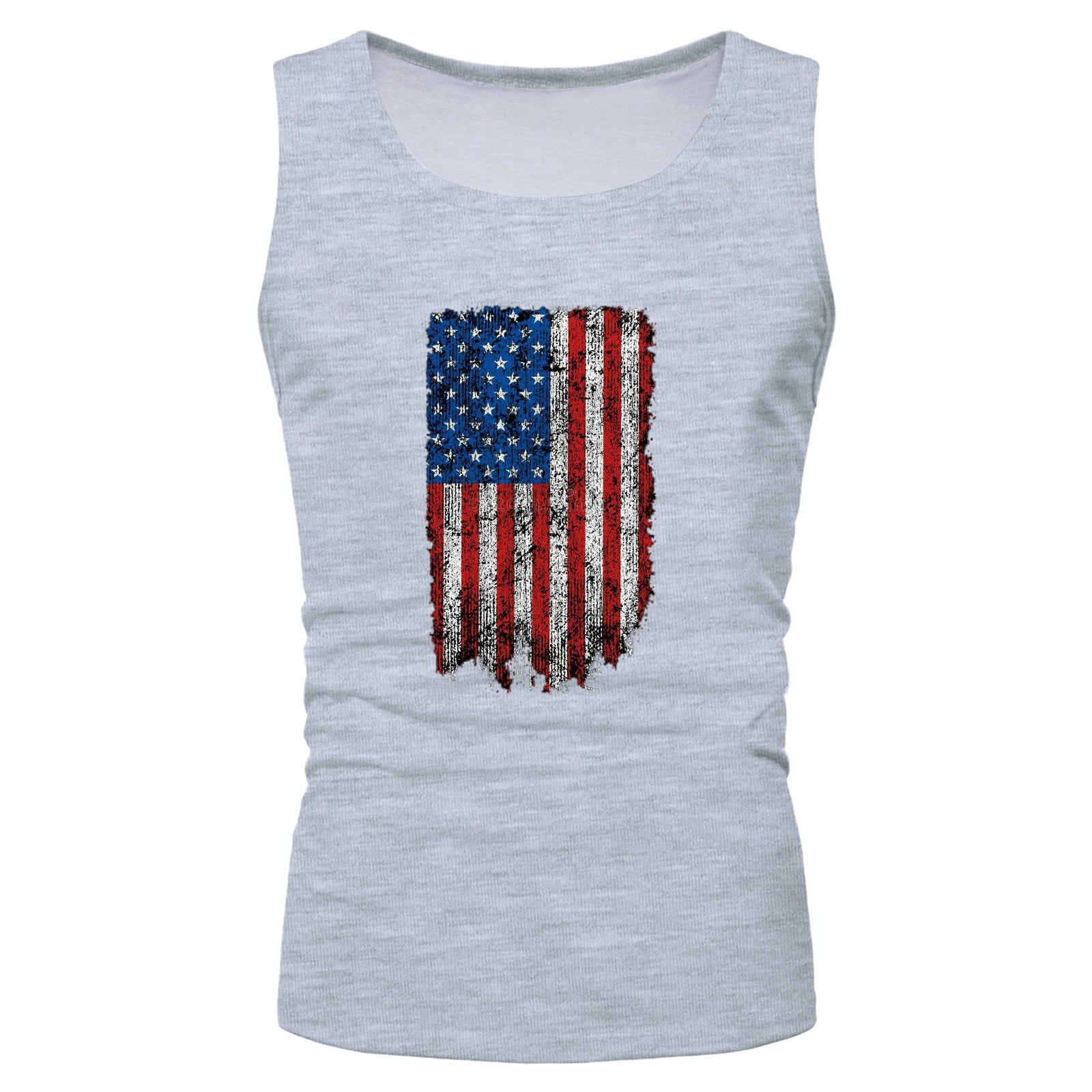 KPOPLK Men's Sleeveless Athletic Tank Tops with Reflective Stripes on ...