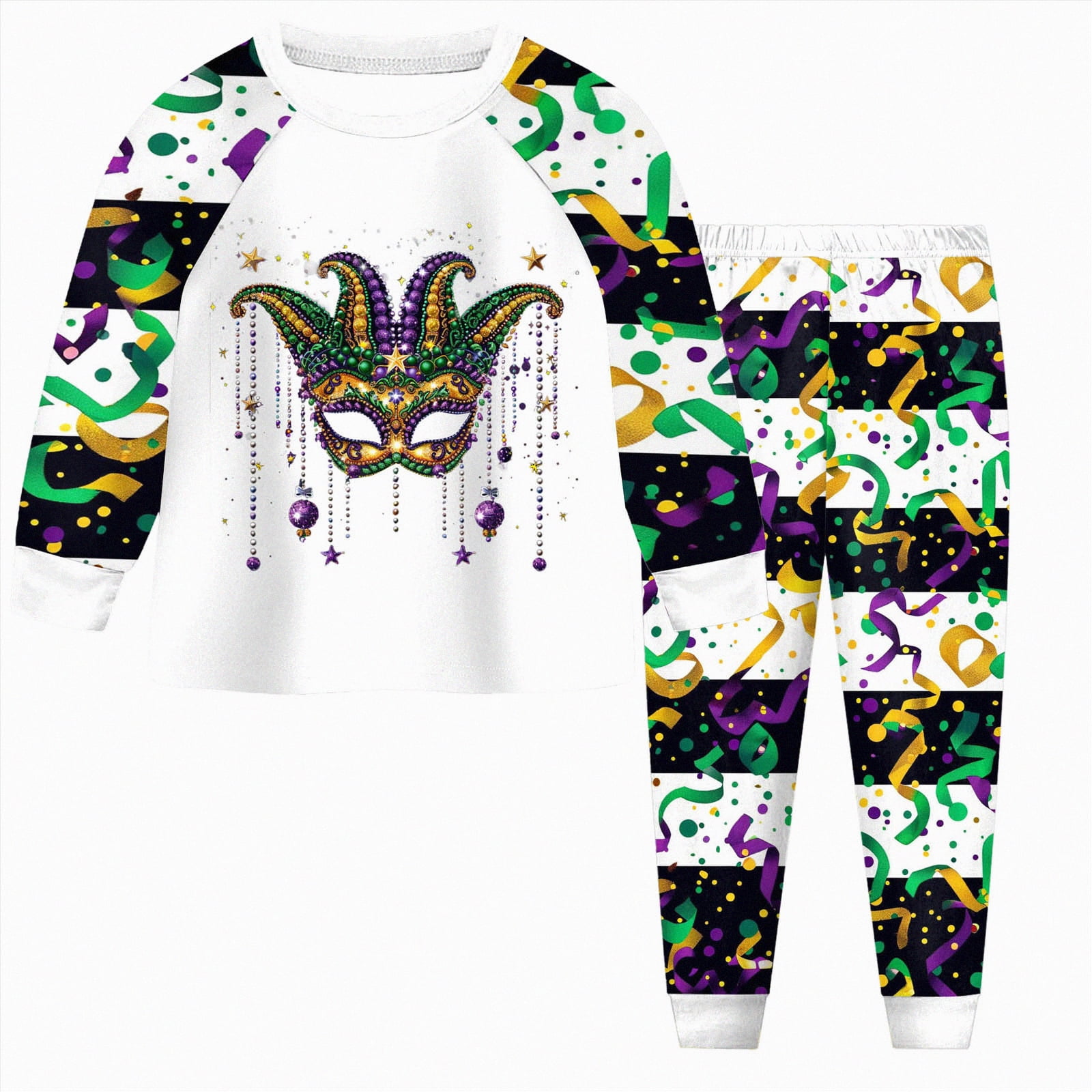 KPOPLK Toddler Baby Boy Fall Winter Carnival Outfit Contrast Color Long ...