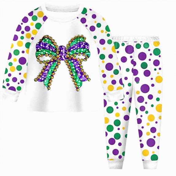 KPOPLK Toddler Baby Girl Fall Winter Outfit Carnival Letter Print Long ...