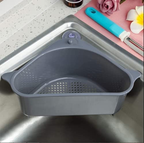 KPS Kitchen Triangle Sink Filter Corner Drain Strainer Basket Multi ...