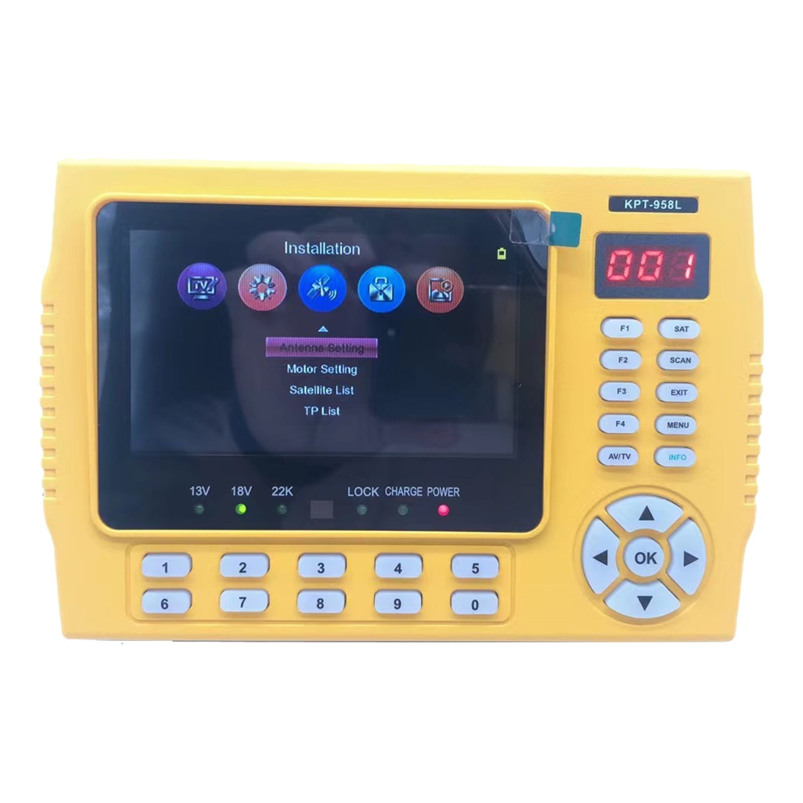 KPT-958L DVB-S2 MPEG4 HD Satellite Finder Meter Better Satlink WS-6933 ...