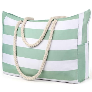 Beach Bag - Cartoon Cute Lizard Gecko Green Large Beach Tote Bag, Beach ...