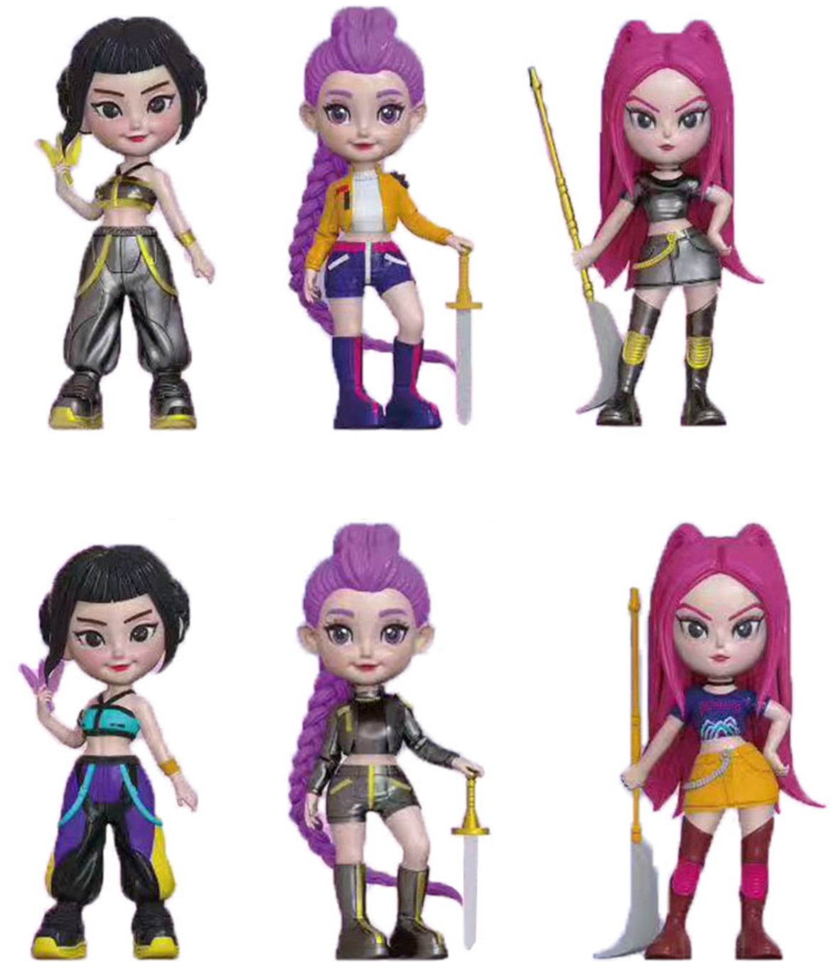 KPop Animation Huntrixs Toys Gifts Box 6-Pack - Collectable Vinyl ...