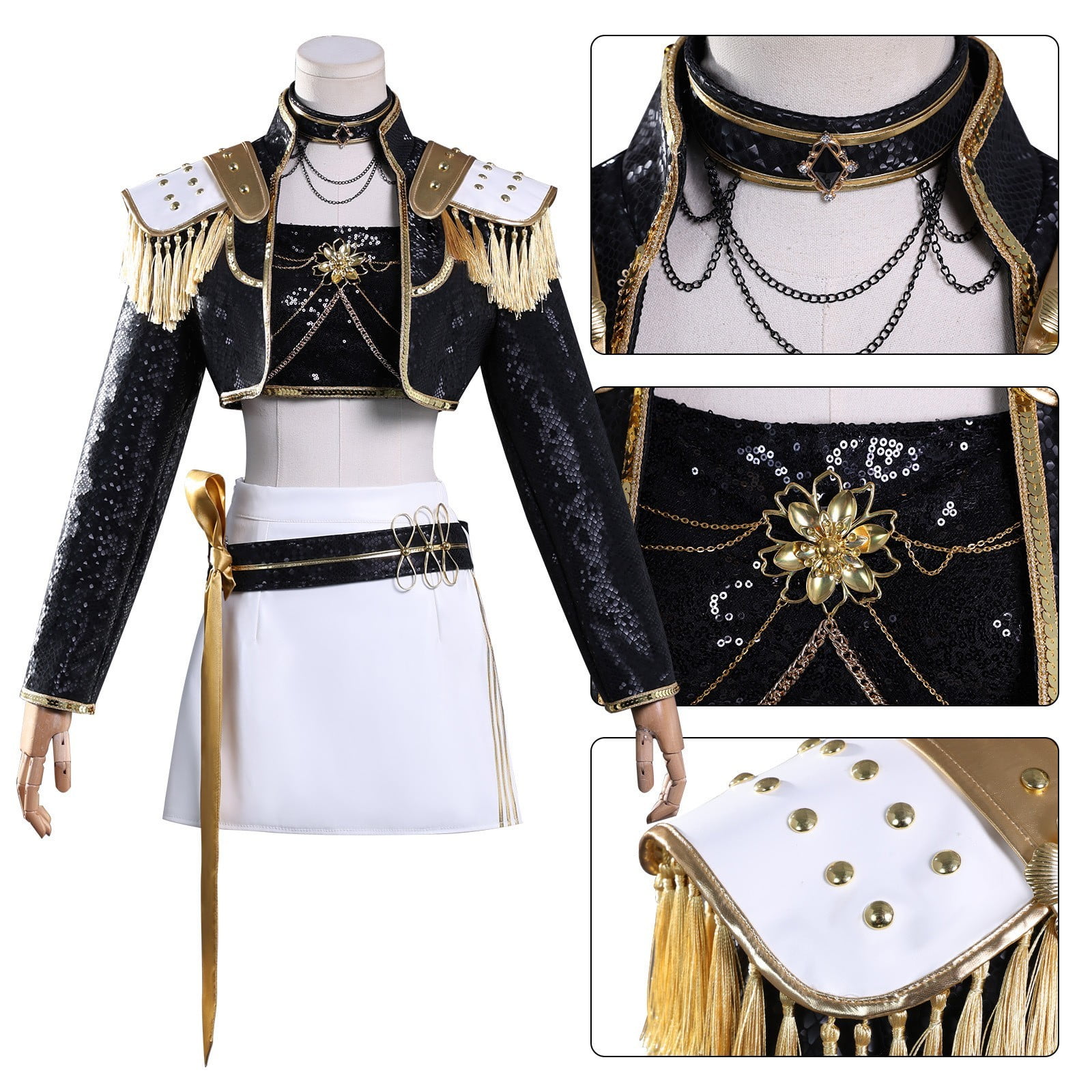KPop Costumes Demon Hunters Cosplay, Huntrix Costume Pop Singers Rumi ...