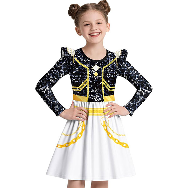 KPop Costumes Hunters Girls Long Sleeve Dress Pop Singer Outfit ...