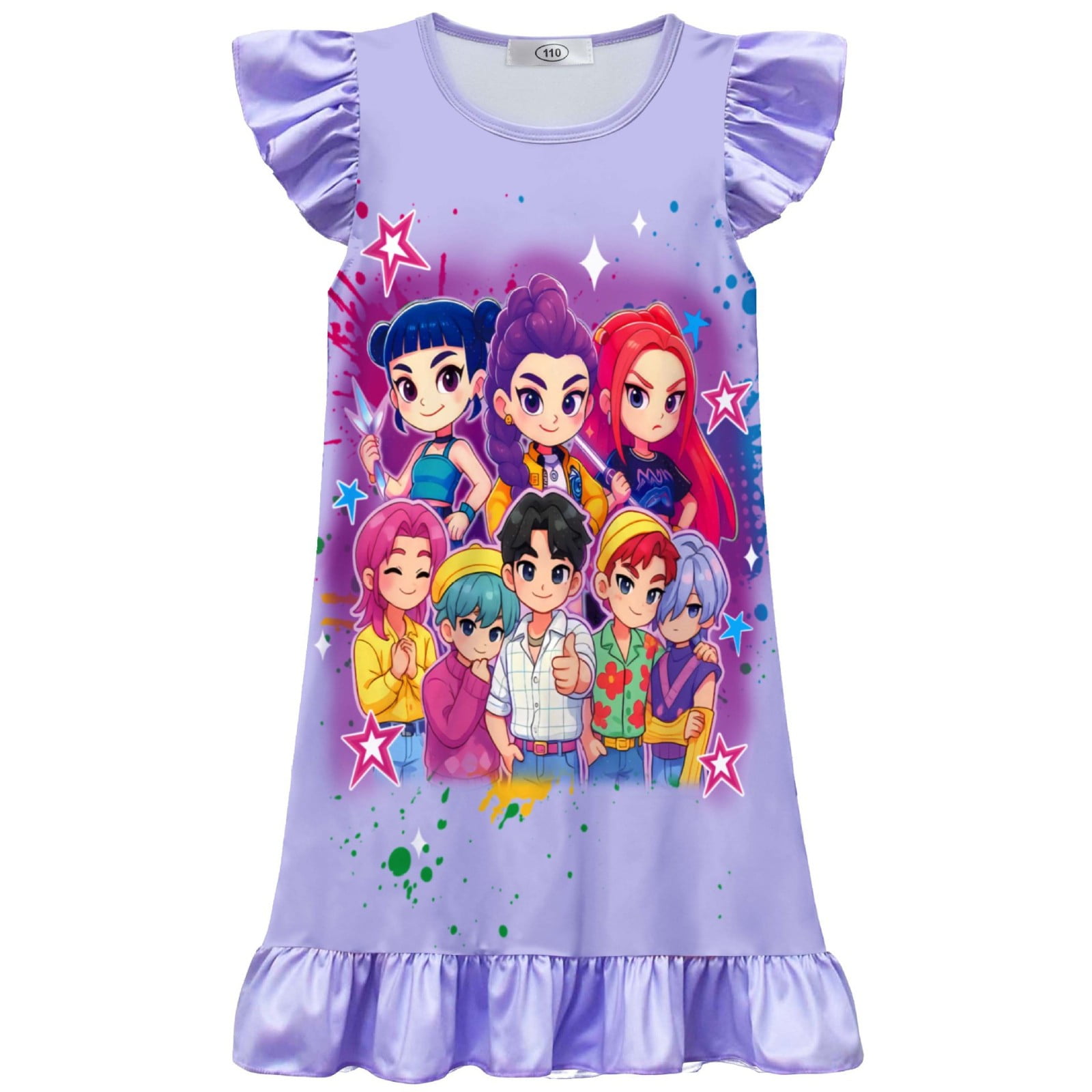 KPop Demon Costume Hunters - Dress Pop Singer Demon Wear, Girls Dress ...