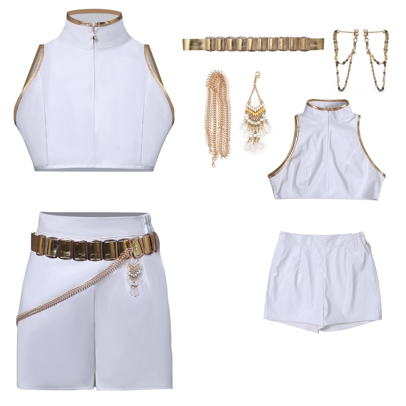 kp0p Demon Costume Hunters - Huntrix Mira Zoey Rumi White Outfit Full ...