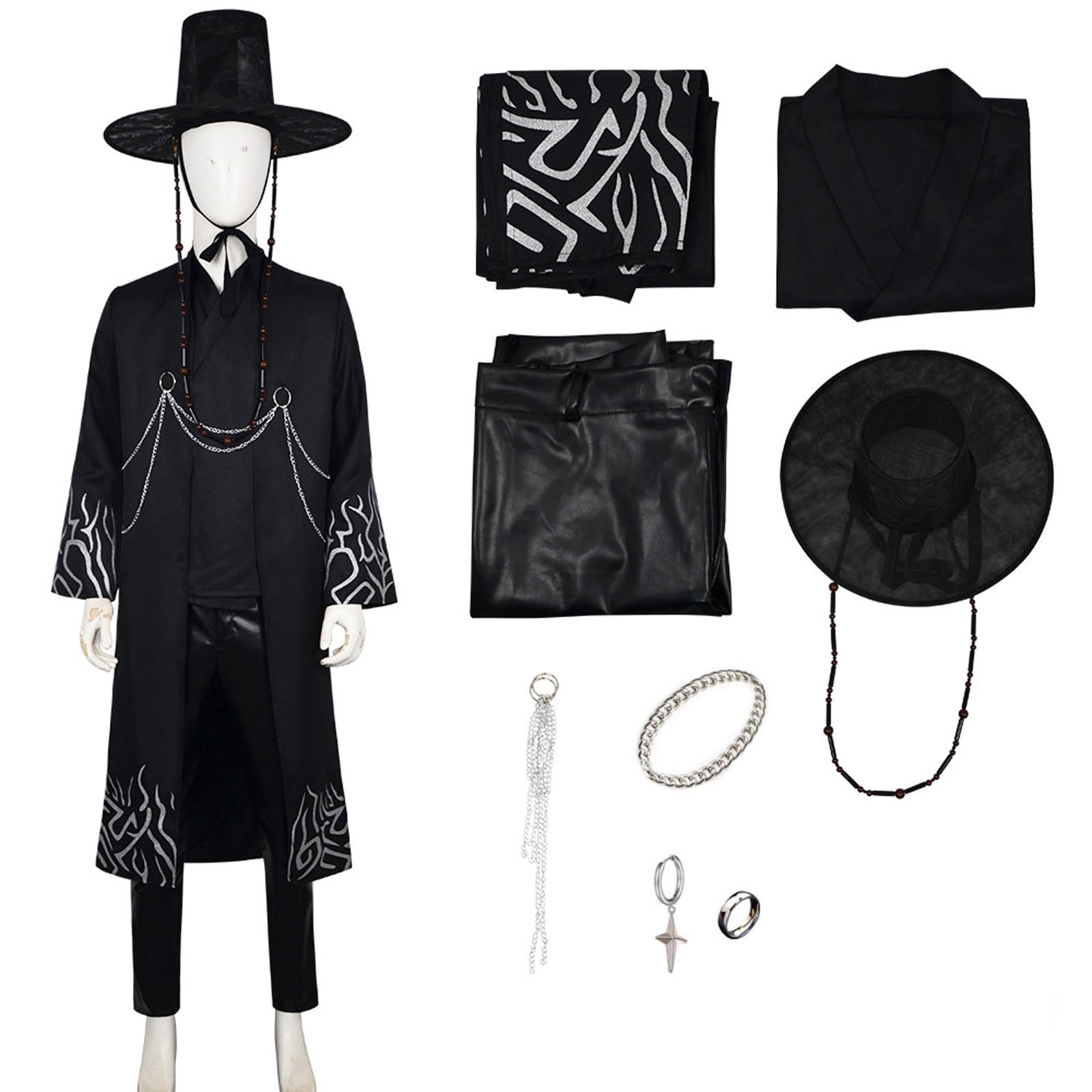 ZTACE POP Singer Stars Costume - Saja Boys Grim Reaper Black Outfit ...
