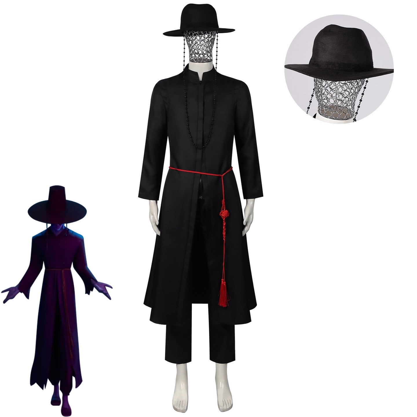 ZTACE POP Singer Stars Costume - Saija Boys Grim Reaper Black Outfit ...