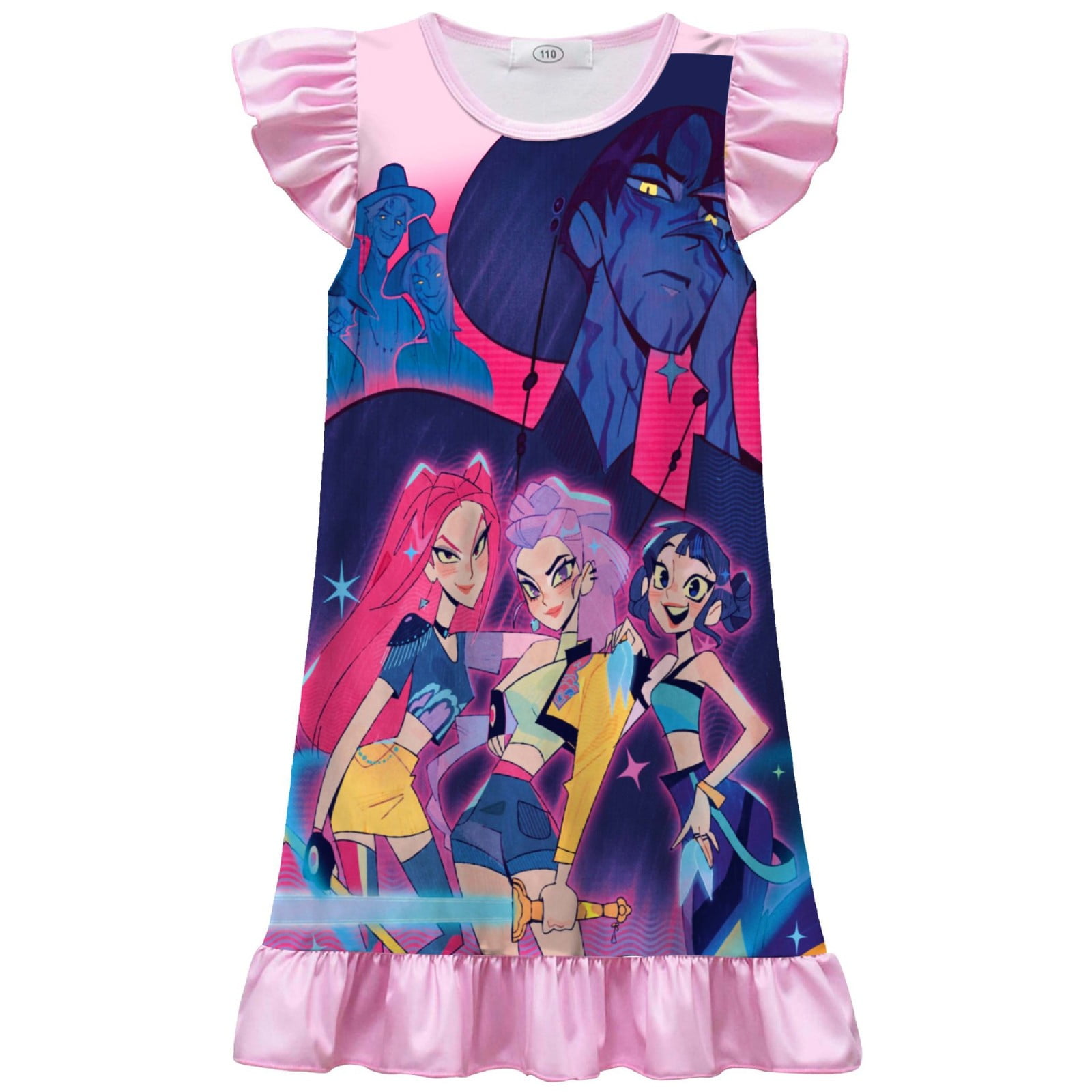 KPop Demon Costumes Hunters - Dress Pop Singer Demon Wear, Girls Dress ...