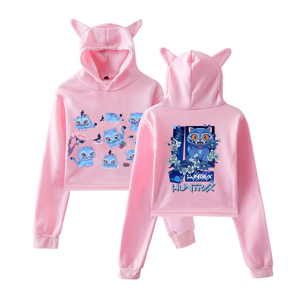KPop Demon Hunter Derpy Tiger & Sussie Bird Women’s Cat Ear Hoodie ...
