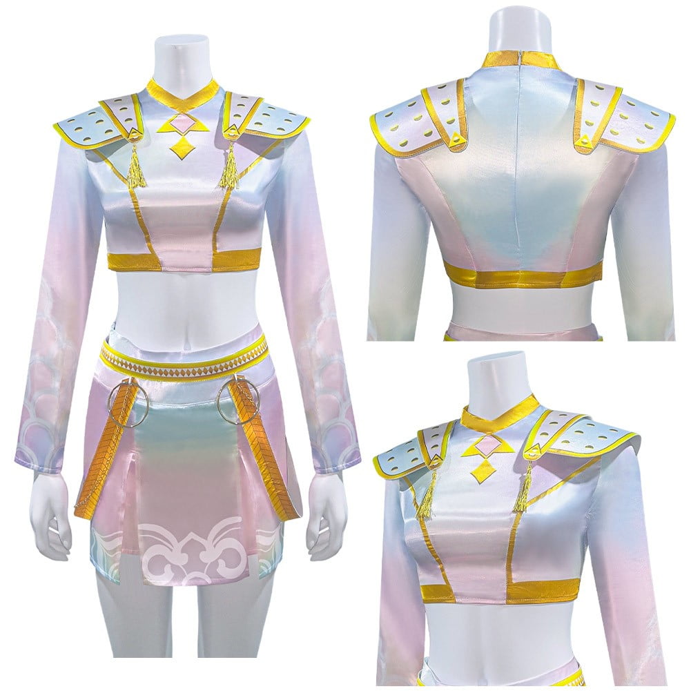 KPop Demon Hunters 2025 Zoey Cosplay Costume Party Skirt Top Fancy ...