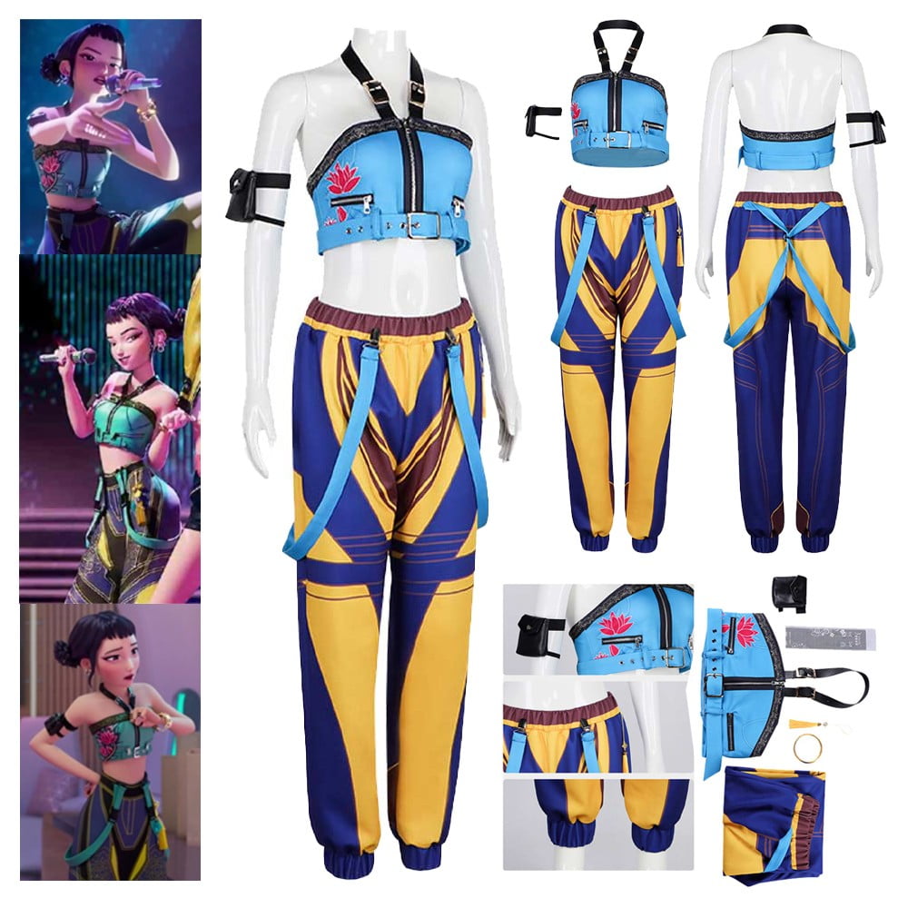 KPop Demon Hunters(2025) Zoey Rumi Cosplay Halloween Carnival Party Tops+Pants - Walmart.com