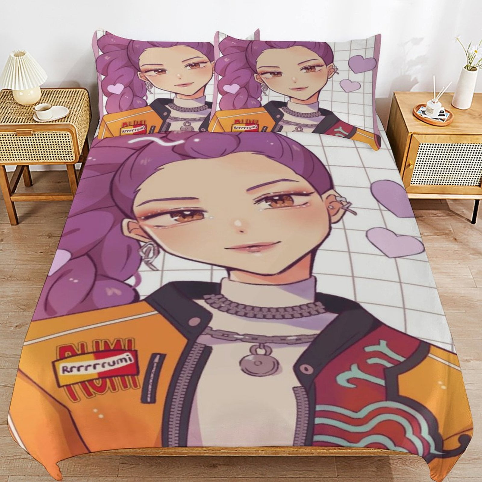 KPop Demon Hunters Bed Duvet Cover Microfiber Bedding Sets 3D Printed ...