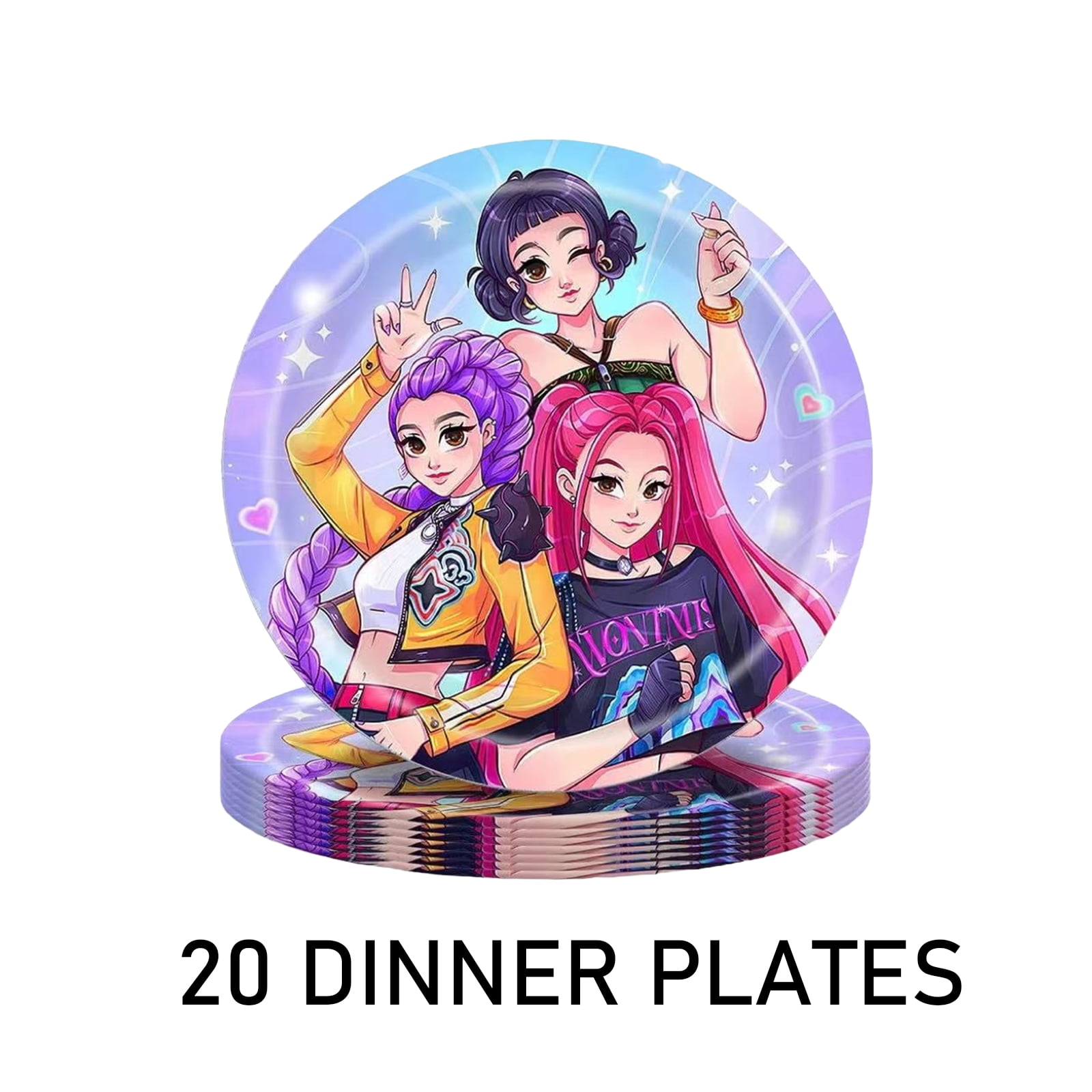 KPop Demon Hunters Birthday Decorations, Cool Cartoon Character ...